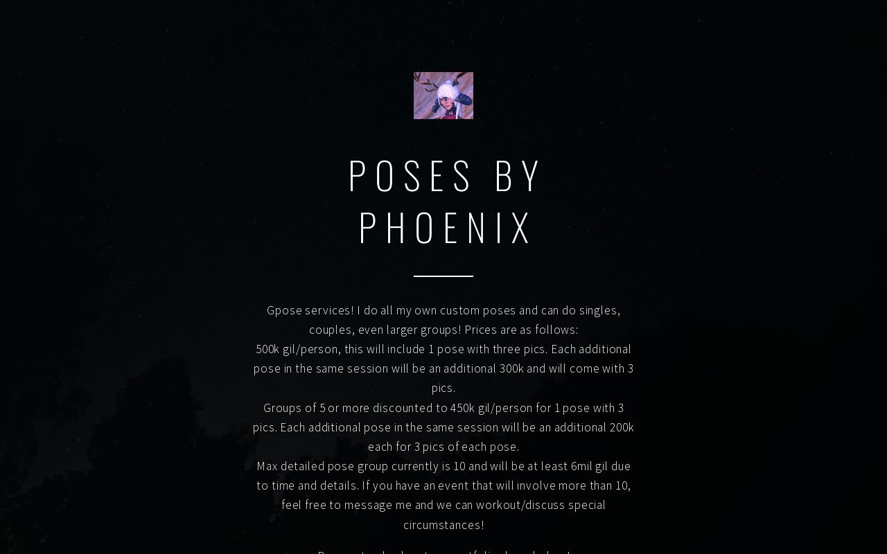 Poses by Phoenix